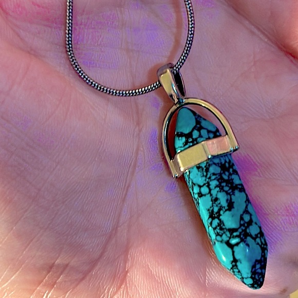 Hand Crafted | Jewelry | Bogo Treated Dark Light Blue Howlite Spider ...